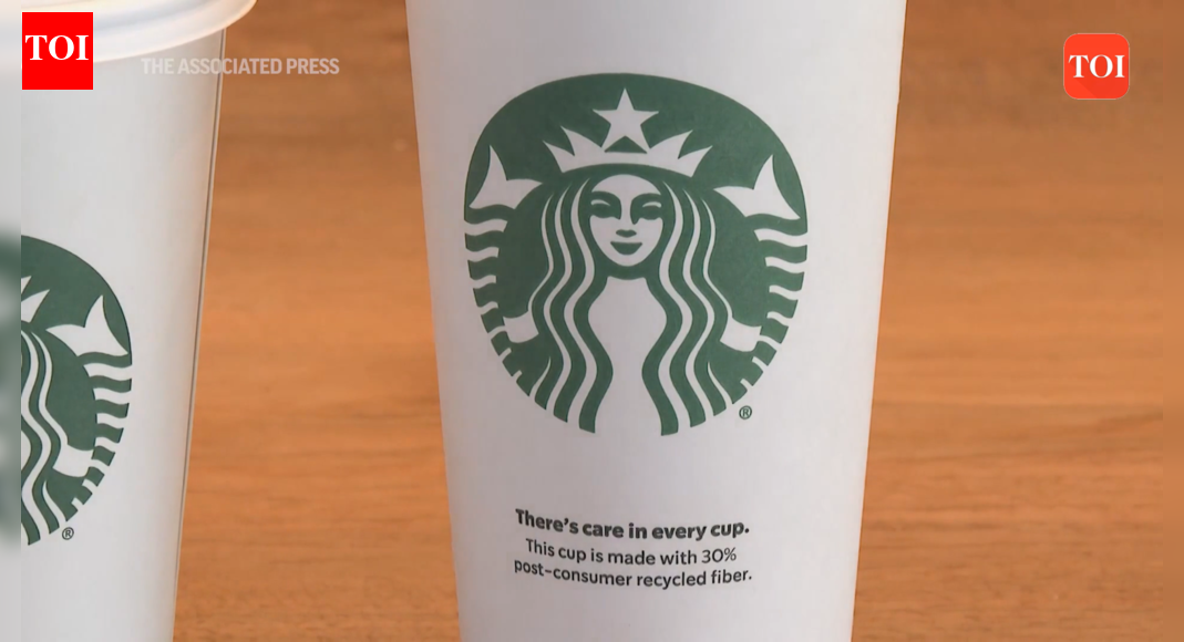 Starbucks plans to ditch disposable cups by 2030 to reduce waste and ...