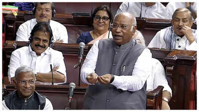 'Change the way you do your politics ... ': Mallikarjun Kharge slams Centre in Parliament ...