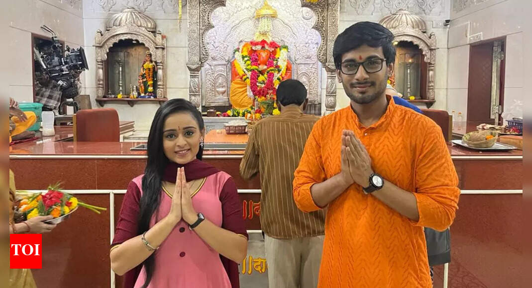 Ajinkya Raut and Janhavi Tambat shoot Ganpati special episode for Abol ...