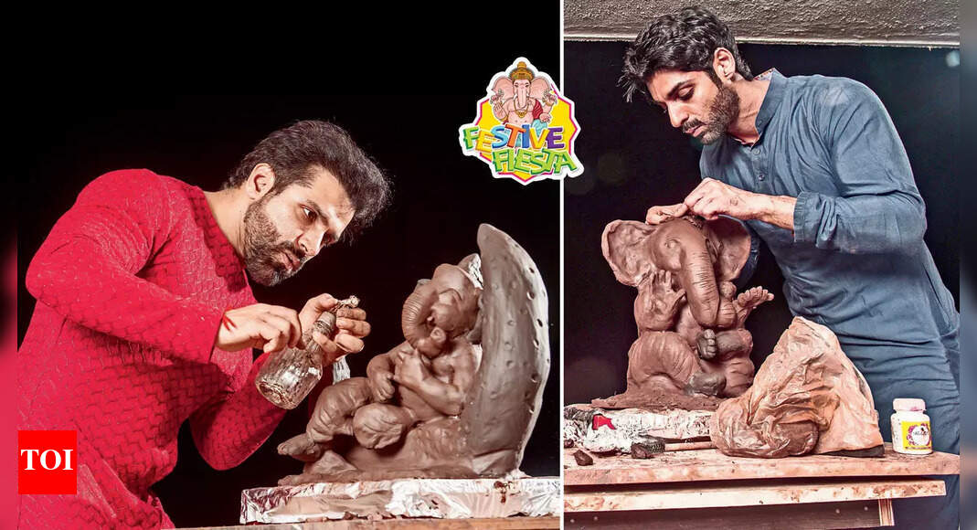 Rithvik Dhanjani and Karan Wahi on making Bappa idols together: The ...