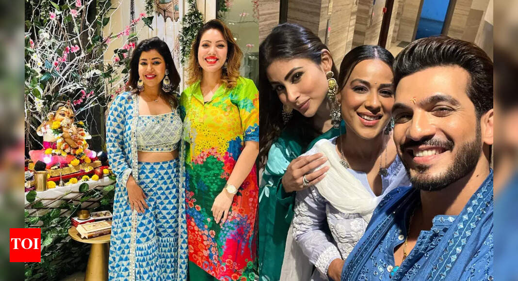 Nia Sharma turns 33 in style; rings in her birthday with Ravi Dubey, Arjun Bijlani, Shalin ...