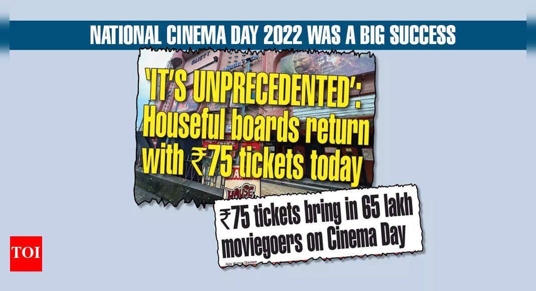 WITH Rs 99 TICKET, NATIONAL CINEMA DAY IS RETURNING ON OCTOBER 13 | Hindi Movie News - Times of ...