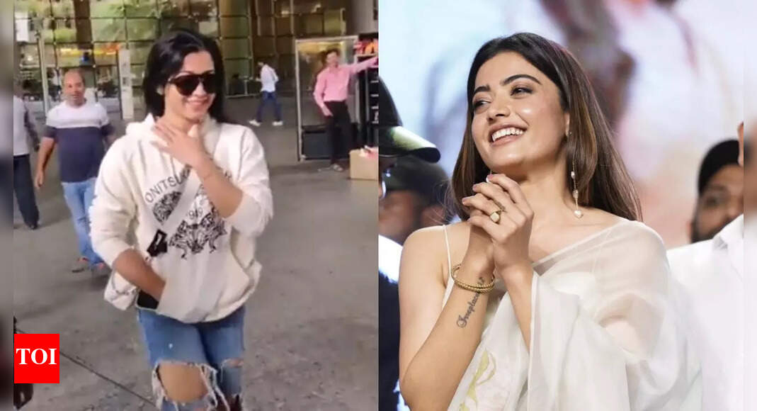 Rashmika Mandanna excites fans with a stunning modern look at Mumbai ...