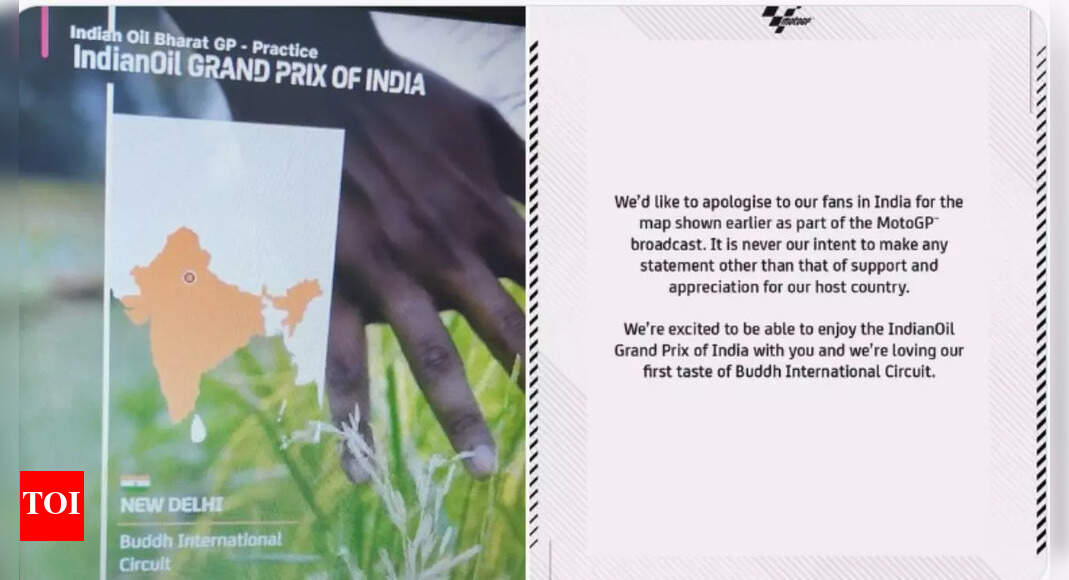 Controversy erupts as MotoGP broadcasts distorted map of India ahead of ...