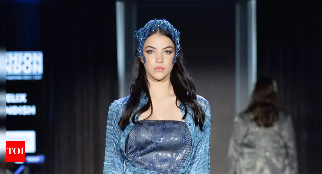 Indian designer Felix Bendish unveils collection at London Fashion Week ...