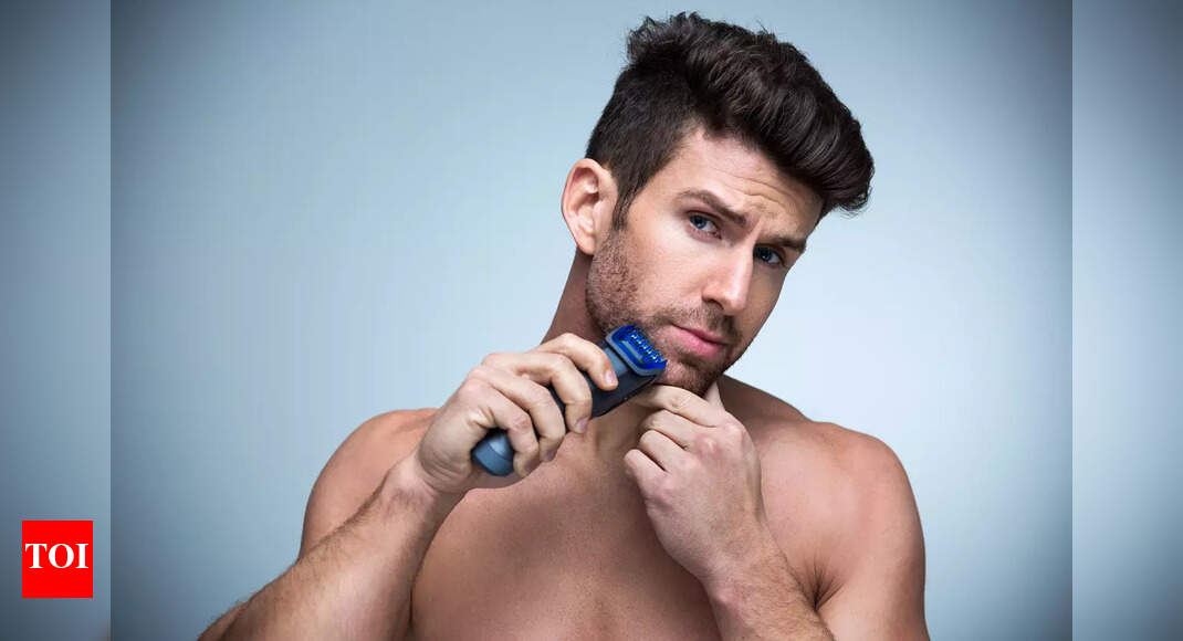 Men, here's how you can safely use face trimmers | - Times of India