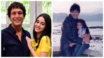 Ananya Panday shares UNSEEN photos and videos of daddy Chunky Panday as ...