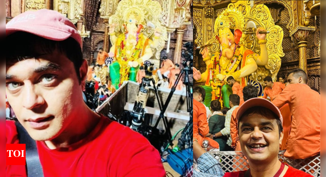 Sandeep Anand seeks blessings at Lalbaug Cha Raja for the resounding ...