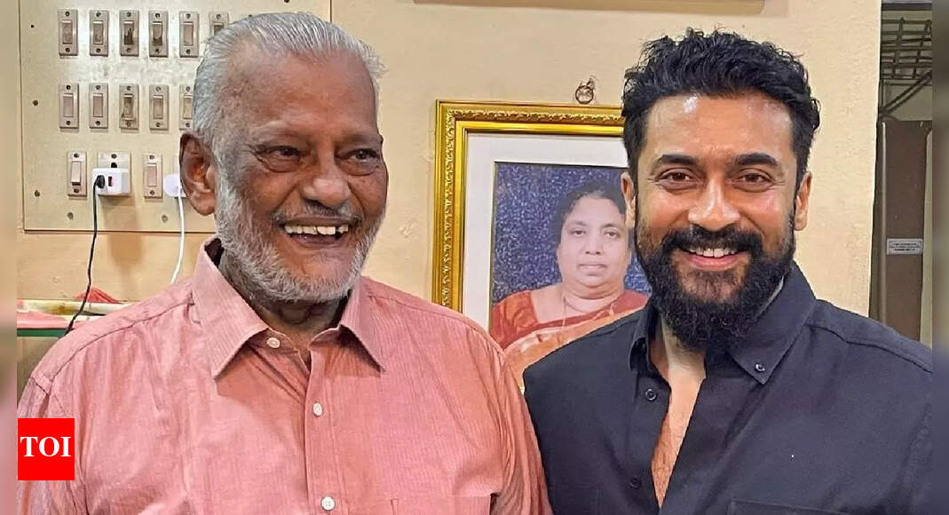 Suriya gets nostalgic as he meets his college professor, shares ...