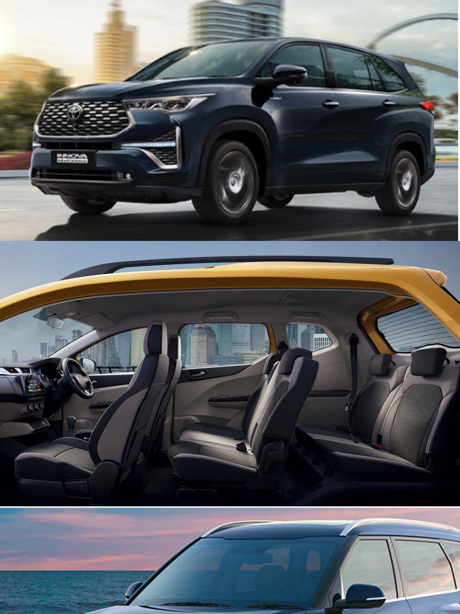 7 Best Cars With Practical Third-Row Space, Toyota Innova Crysta ...