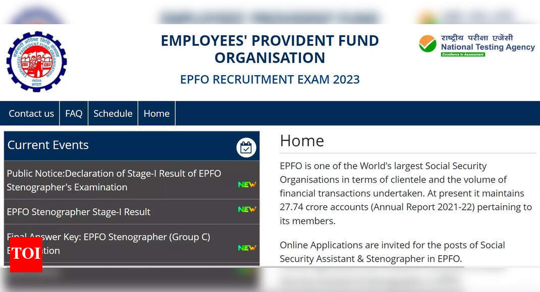 EPFO SSA Result 2023 expected soon at epfindia.gov.in, check details ...