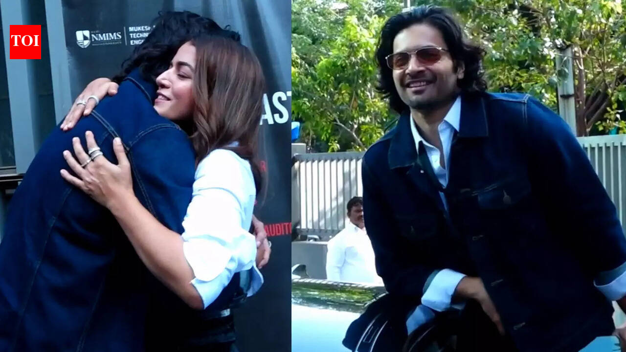 'Ye main hoon.. or ye tum ho': Wamiqa Gabbi and Ali Fazal pose in front ...