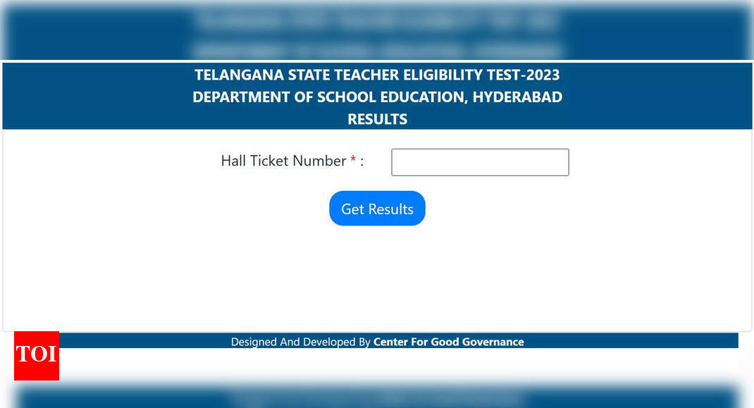 TS TET 2023 result declared at tstet.cgg.gov.in, check direct link here - Times of India