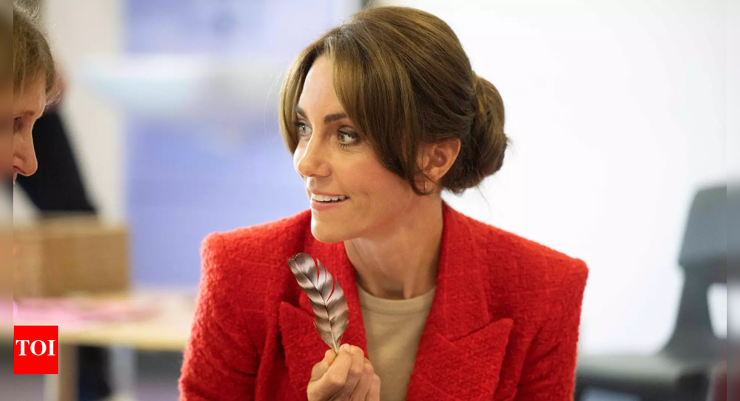 Kate: Kate Middleton unveils new look: Face-framing bangs in bold hair ...