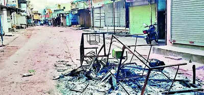 Vishwa Hindu Parishad, Bajrang Dal, Narmada District, Sagbara Taluka, Rally, Teargas Shells ...