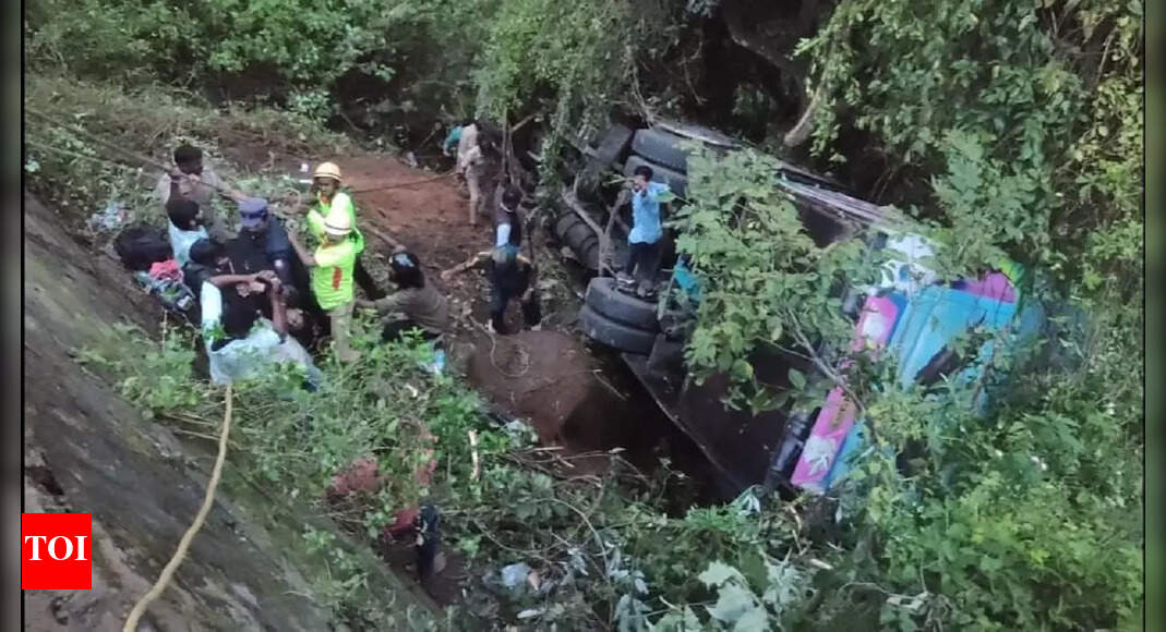 8 tourists dead as bus falls into gorge in Tamil Nadu's Marapalam ...