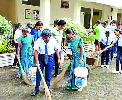 Cleanliness Drive: Students Join ‘swachhta Hi Seva Abhiyan’, To Clean ...