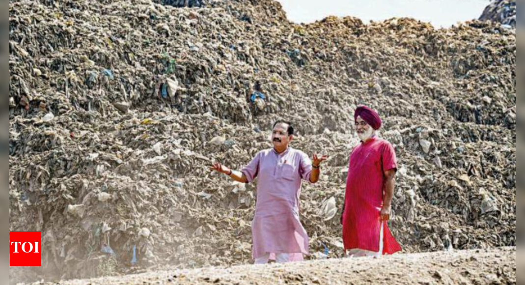 Mountains of garbage rising again, BJP claims after Ghazipur site visit ...