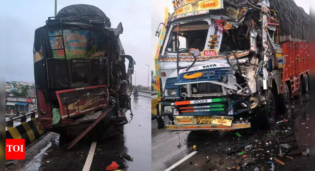 Ayodhya: Two killed, 11 injured in truck-bus collision | Lucknow News ...