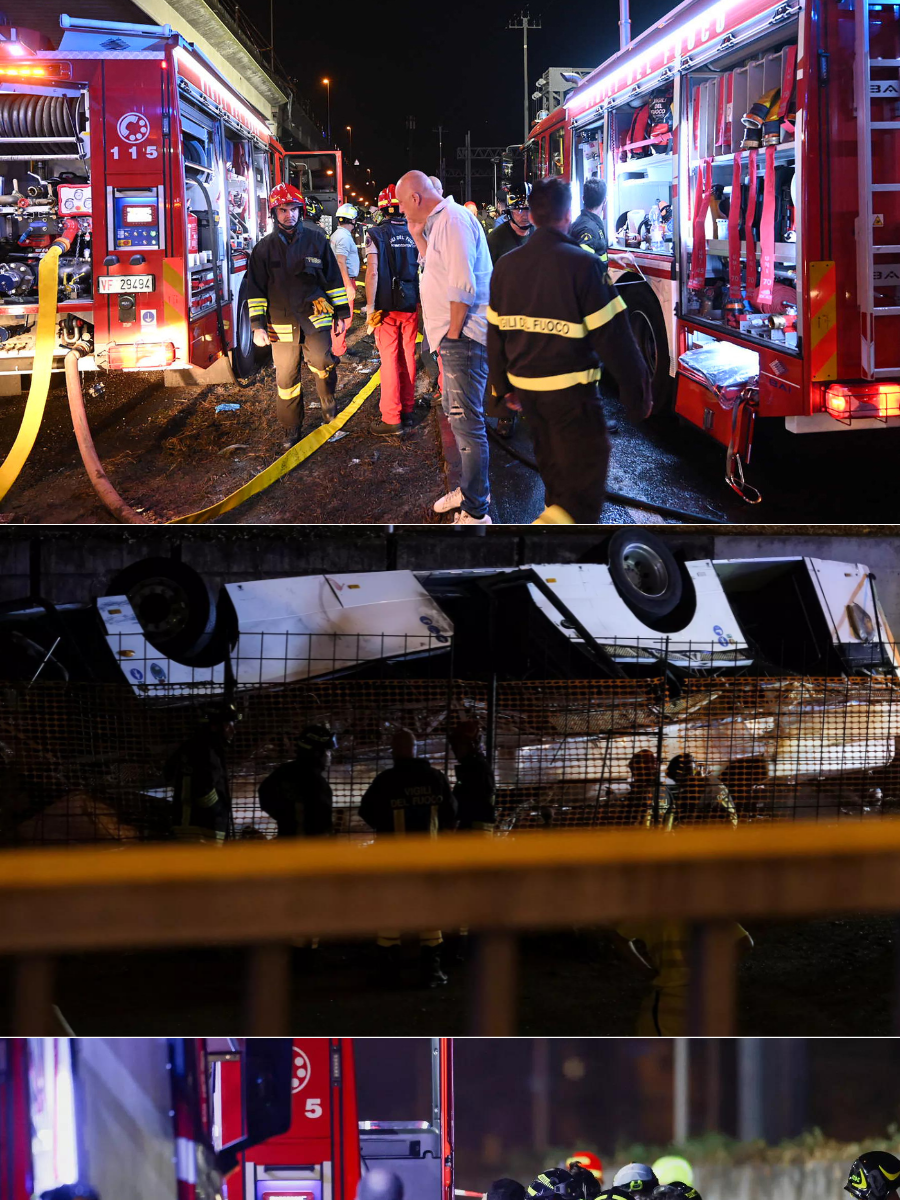 In pics: Venice bus crash; scores killed | Times of India