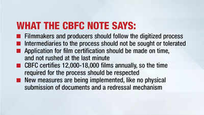 Don’t approach unauthorised intermediaries for film certification, the ...