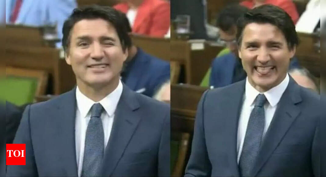 Trudeau: 'Cringe', 'Gross': Trudeau's 'creepy' act of sticking tongue ...