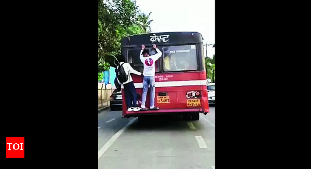 Bus: Daredevilry Hops Aboard Best, Two Lads Seen Clinging Onto Rear Of ...