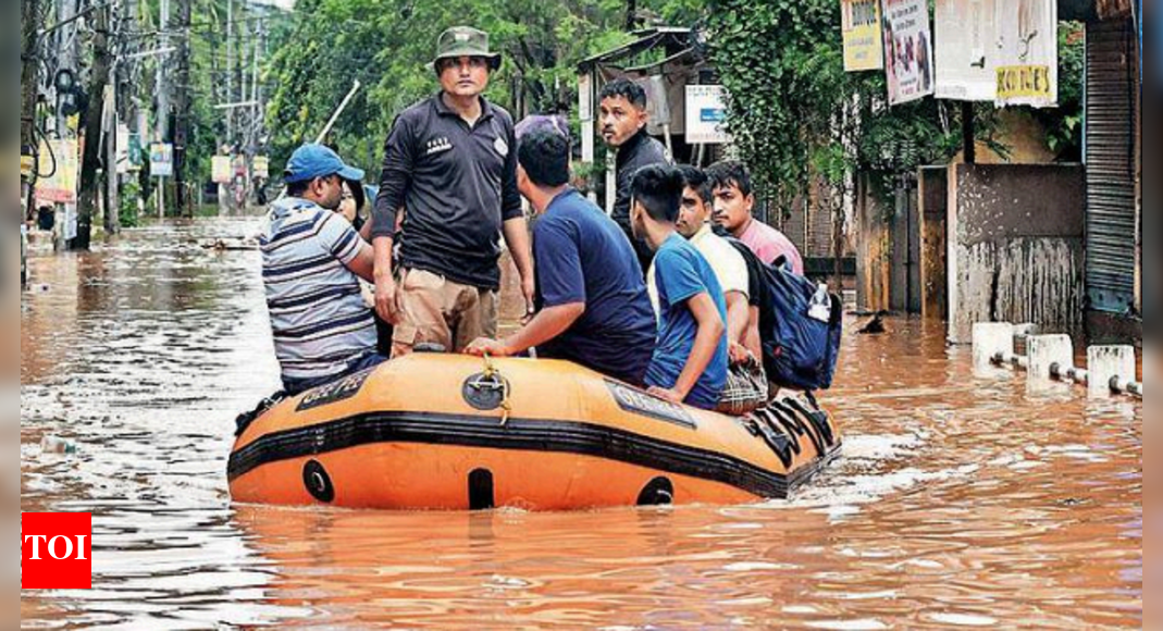 Rain: Guwahati resembles Venice as 168mm of rain in 48 hrs batters ...