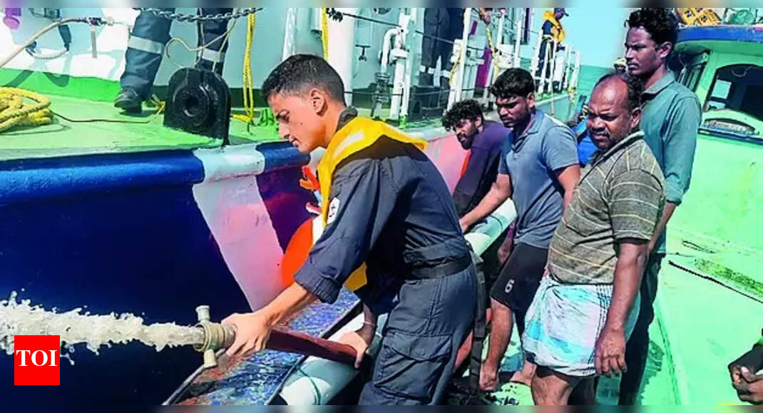 World Cup: 10 Stranded Fishermen Rescued From Midsea | Trichy News ...