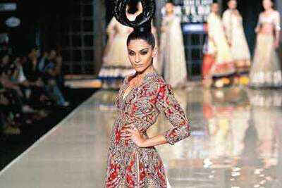 Bollywood brides on the ramp - Times of India