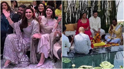 These unseen pictures from Parineeti Chopra and Raghav Chadha's pre-wedding festivities are ...