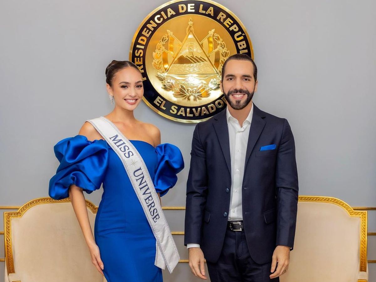 R'Bonney Gabriel meets El Salvador's President Nayib Bukele