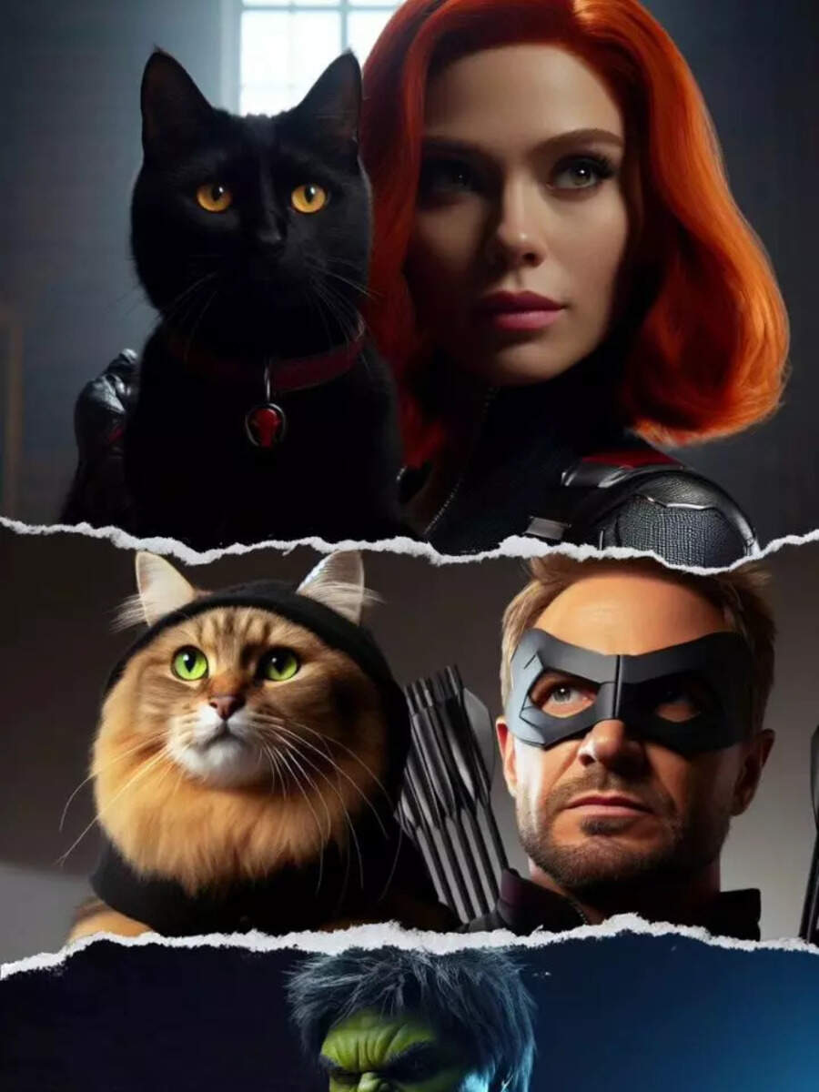 AI Imagines Marvels With Cats: From Hulk, Iron Man to Captain America ...