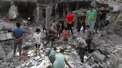 Unprecedented Israeli bombardment lays waste to upscale Rimal, the ...