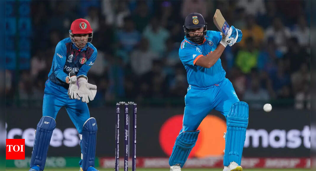 IND vs AFG Highlights 2023: Rohit hits record World Cup century as ...