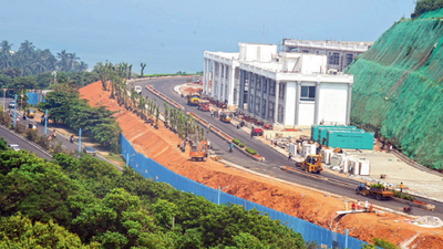 Visakhapatnam: Rushikonda Makeover In Full Swing Ahead Of ‘cmo Shifting ...