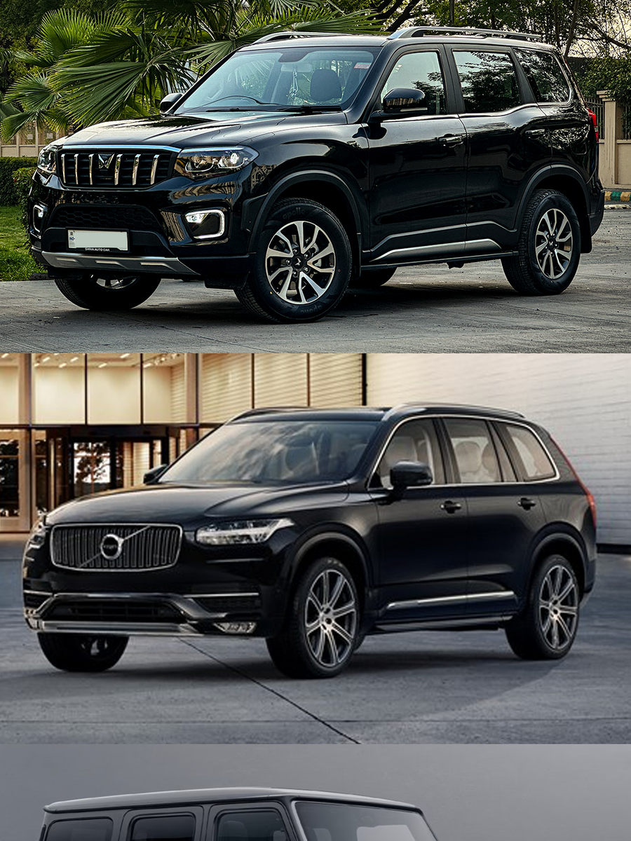 Love Black? 7 SUVs That Look Fantastic in Black, Volvo XC90, Toyota Fortuner, Mahindra Scorpio N ...