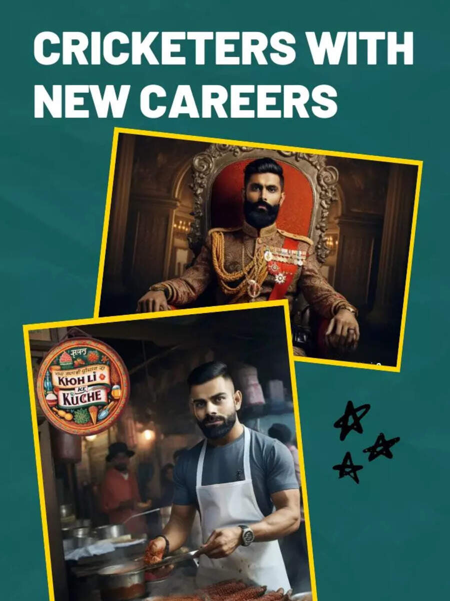 11 Indian Cricketer Gets New Jobs in AI World - Virat Kohli, Hardik ...