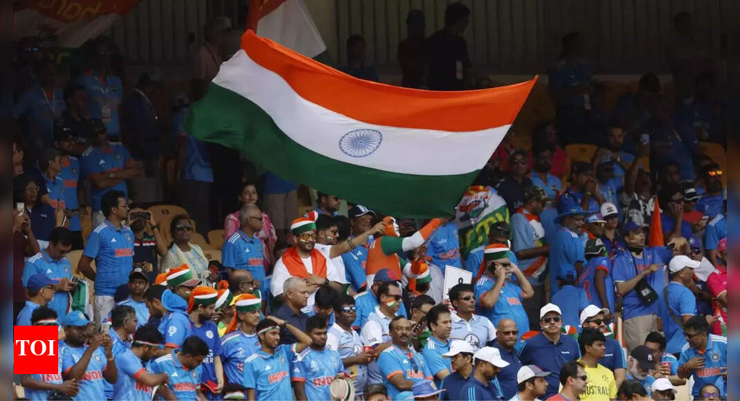Narendra Modi stadium comes alive with a 'Sea of Blue' as India and ...