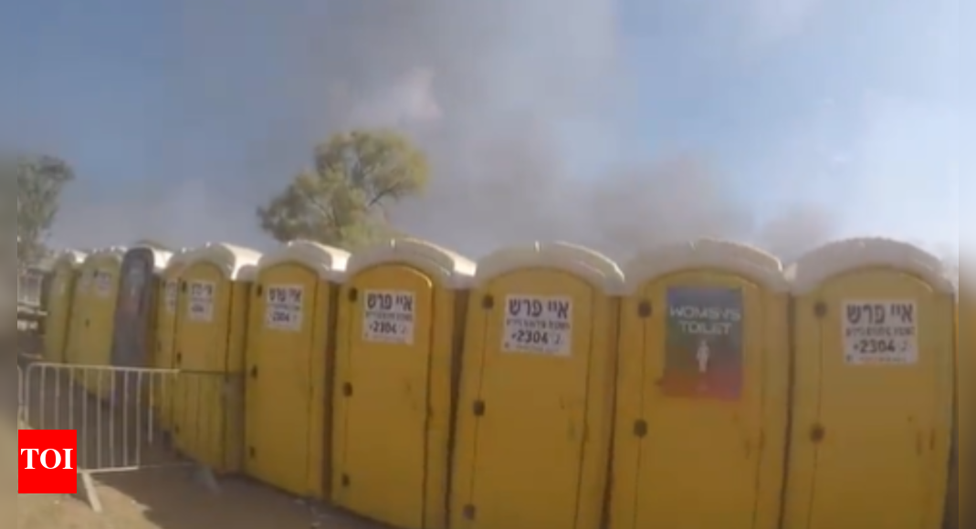 Israel releases video showing 'Hamas gunmen' firing at toilets at music ...