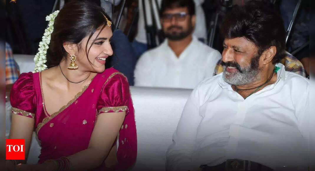 'Bhagavanth Kesari' press meet: Nandamuri Balakrishna and Sreeleela's memorable dance stuns fans ...