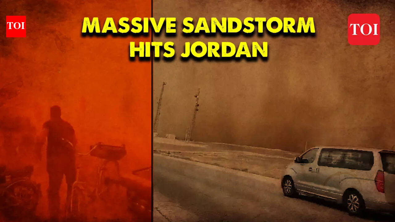 Massive sandstorm hits Israel’s neighbour Jordan, kicks up thick cloud ...