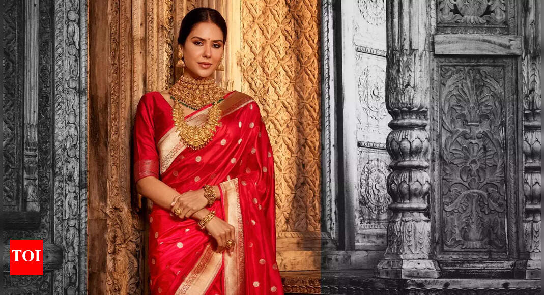 Red: Navratri colour of the day, how to style it | - The Times of India