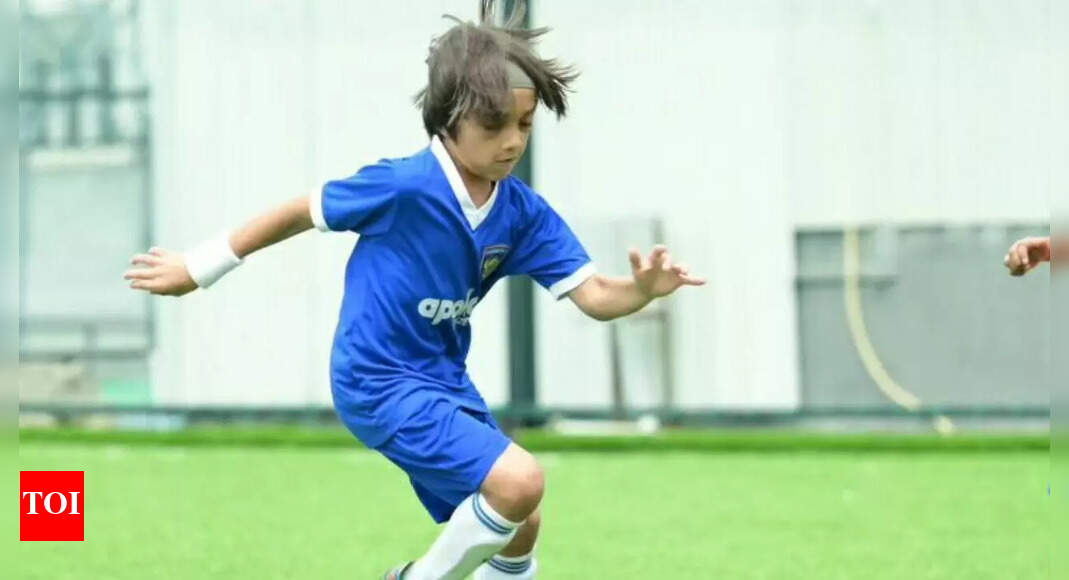 Ajith's son, Aadvik, wins a gold medal in a football tournament | Tamil ...