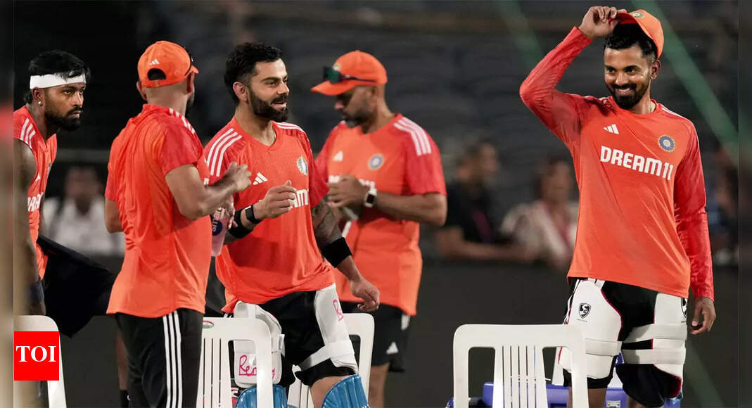 Indian team's practice mode: Full team, full steam 48 hours before ...