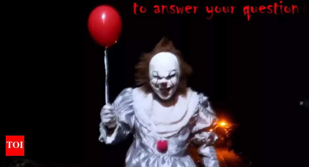 Pennywise lookalike scares Scottish village, challenges authorities ...
