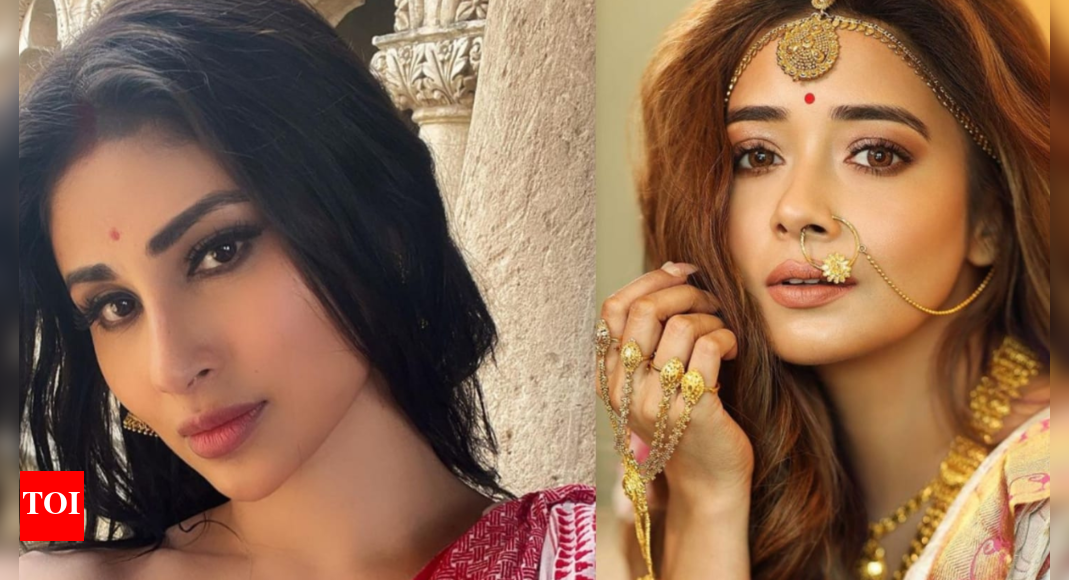 Bengali beauties Tina Datta and Mouni Roy unveil their Bengali charm ...