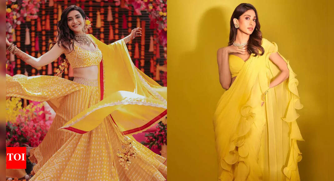 Yellow: Colour of Navratri Day 5, how to style it | - Times of India