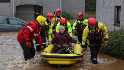 Storm: Storm hits northern Europe, killing at least 4 people - Times of ...