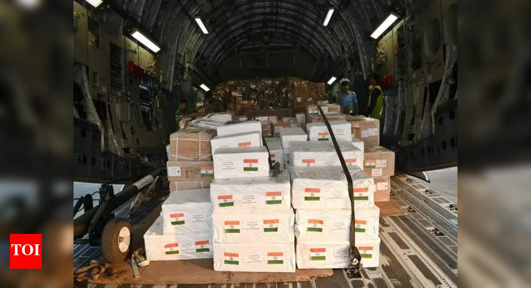 India sends medical aid, disaster relief material for people of ... India sends medical aid, disaster relief material for people of ...